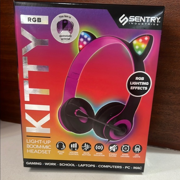 Headphones | Sentry Rgb Kitty Light Up Headset | Poshmark